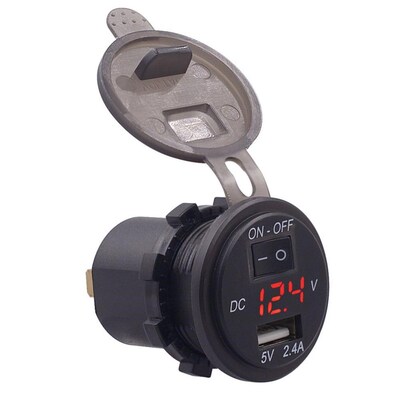 Auto Car Digital Voltmeter 12V Waterproof Volts Gauge Meter