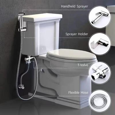 Black Bidet Faucet Hand Protable Toilet Bidet Sprayer Stainl