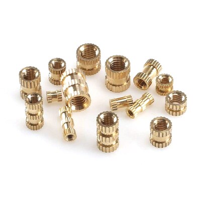 330Pcs Female Thread Knurled Nuts M2 M3 M4 M5 Brass Threaded