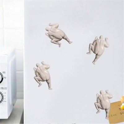 Man Butt Refrigerator Magnet,Resin Climbing Man Fridge
