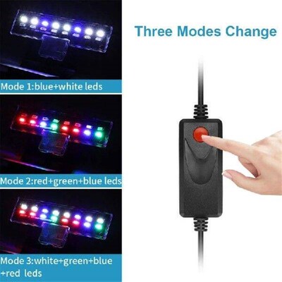 Fish Tanks Clip on Light Clamp Aquarium Lights 16 LED Beads