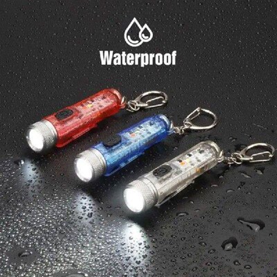 Mini Keychain LED Flashlight Multi-function Camping Flash
