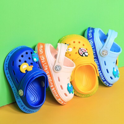Children New Cute Cartoons Kids Mules Clogs Summer Croc Gard