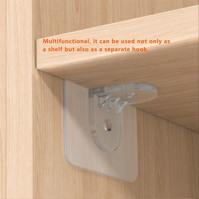 4/40pcs Closet Support Pegs 90 Cabinet Shelf Supports Adhe