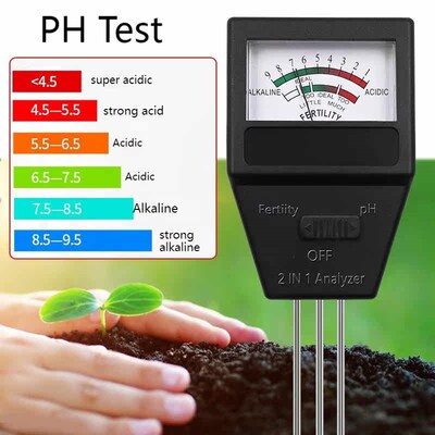 2 in 1 Soil PH Fertility Meter With 3 Probes Soil PH Tester