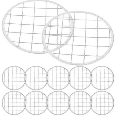 12 Pcs Flower Arrangement Pen Holder Mason Jars Metal Grid