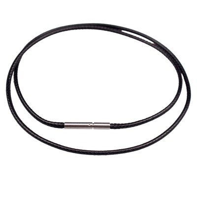 Clavicle Wax Leather Rope 1.52mm Stainless Steel Buckle Wax