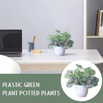 1pc Artificial Foliage Plant Pot Bonsai Party Mall Office