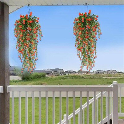 Fake Vines Soft Artificial Flowers Ornament Decorative Faux