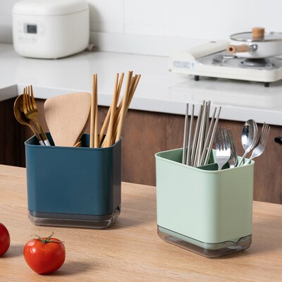 Multifunctional Spoon Fork Knief Chopstick Drain Box Tablewa
