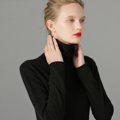 Turtleneck Women Sweaters  Autumn Winter Sweater Knitted