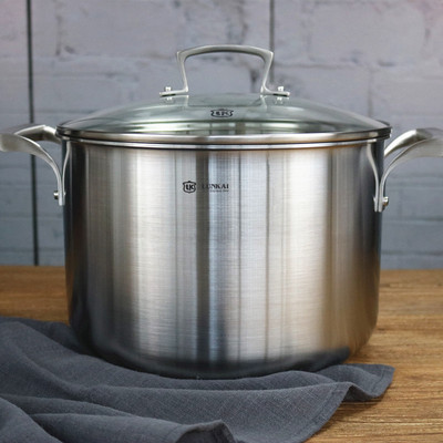 伦凯2深汤锅30不锈钢蒸锅家用炖锅煮锅 加厚炖肉燃气电磁炉通用