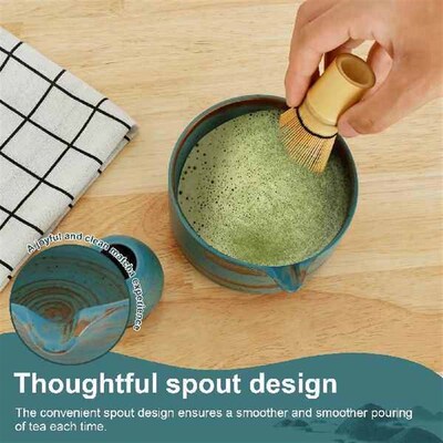 4Pcs Japanese Matcha Set Traditional Matcha Tea Set for Tea