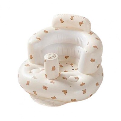 PVC Inflatable Baby Chair Bear Pattern Swimming Pool Inflata