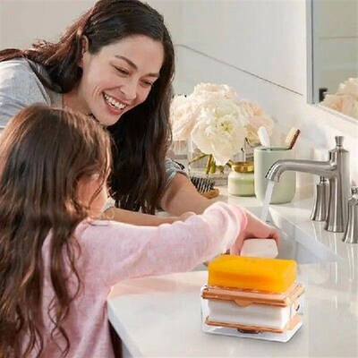 Draining Soap Dishes Foaming Soap Drainer Case Holder Soap