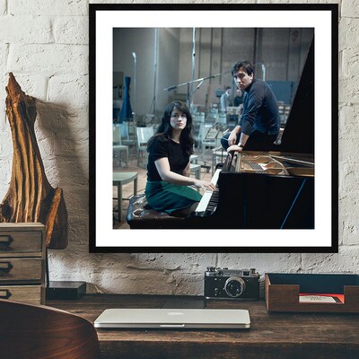 Martha Argerich 阿格里奇古典钢琴家音乐家琴房教室有框装饰挂画