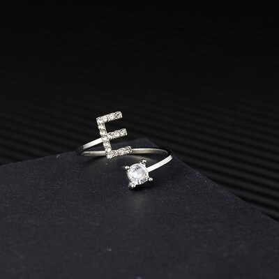 Creative A-Z Alphabet 26 Letter Rings Personlity Initial Nam