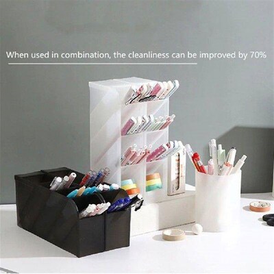 Oblique Stationery Storage Box 4 Grid Oblique Insertion