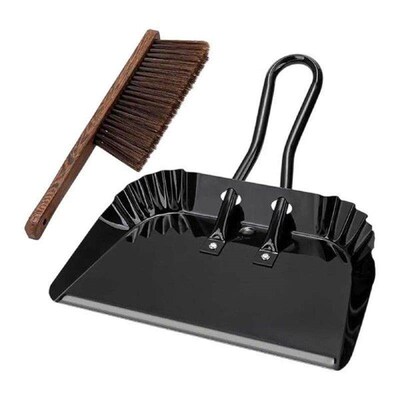 Dustpan and Brush Set Home Supplies Heavy Duty Iron
