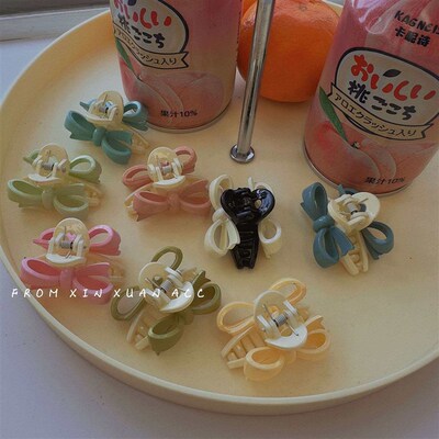 Cute Bow Hairpin Womens Side Sweet Small Grab Hair Accessor