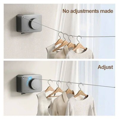Stainless Steel Retractable Clothesline,Portable Heavy Duty