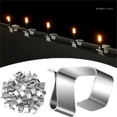 50-Piece/Set Durable Gutter Clips for String Lights Heavy