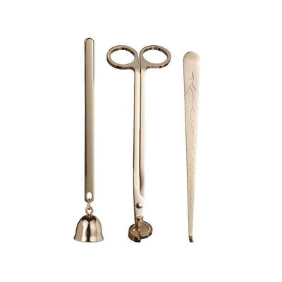 Stainless Steel Smokeless Candle Wick Bell Snuffer Home Hand