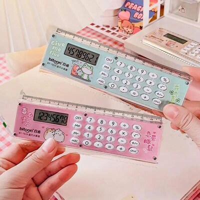 Personality Creative Ruler/calculator Dual-purpose Multifunc