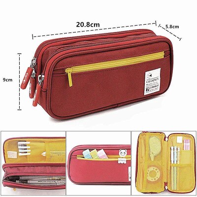 Large Capacity Pencil Case Stationery Cute Boys Girls Gift P