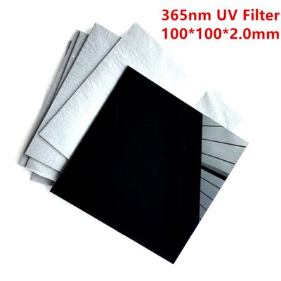 365nm UV Pass Filter ZWB2 100*100*2.0mm  Visible Light Cut B