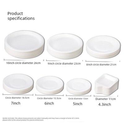 Super Rigid Extra Strong Disposable Party Paper Plates Biode