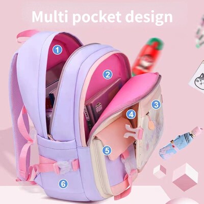 55L New Girls School Bag Primary School Bags Children Backpa