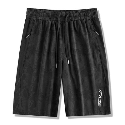 Ice Silk Shorts Mens Five-point Pants New Summer Elastic Qu