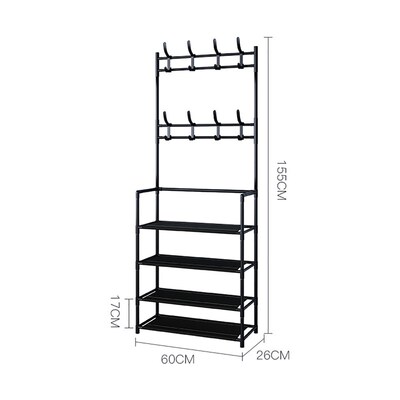 Coat Rack Clothes Hanger Floor Hanger Storage Wardrobe Cloth