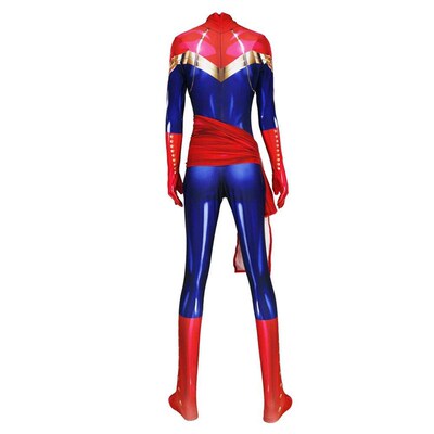 Halloween Carol Danvers Cosplay Costume Adults Kids Female