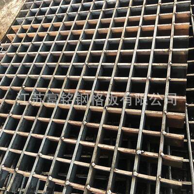 热建镀锌插钢格板污水处理厂电厂防滑钢格栅板钢筑通道梯踏步9975