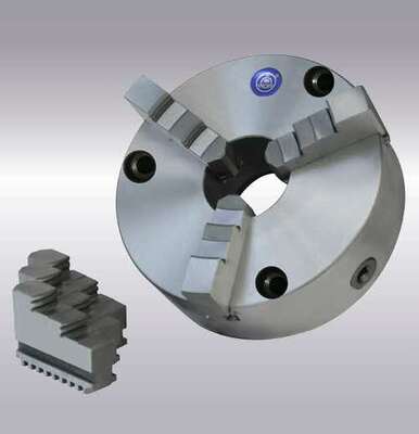 浙江园牌高精度K21-160前穿式二三四爪自定心卡盘80-630三孔六孔