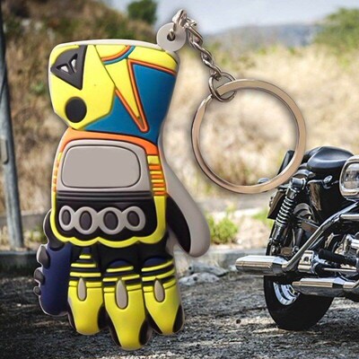 Rubber Gloves Motorcycle Accessories Moto Key Chain KeyChain
