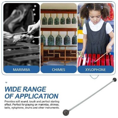 2 Pcs Double Marimba Mallet Drumsticks Musical Instrument