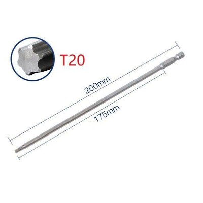 1PC 200mm Magnetic Torx Screwdriver Bits Alloy
