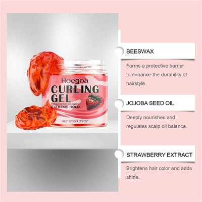Hoegoa Strawberry Curl Defining Gel - No-rinse Volumizing St