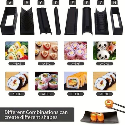 Sushi Making Kit Fun Sushi Rice Roll DIY Tool Set for Beginn