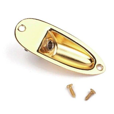 Boat Shaped Input Plate Chrome Durability Input Endpin