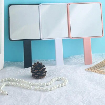 Eyelash Extension Handheld Makeup Mirror Square Makeup Vanit