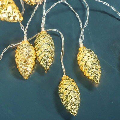 1.5M 10Led Pine Cone Fairy Lights Christmas Decoration 2024