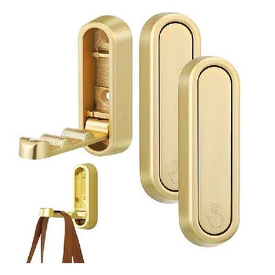 2pcs Foldable Wall Hangings, Metal Foldable Hook Wall