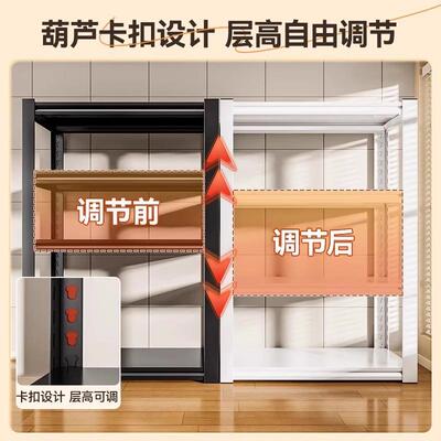 家多货架置物架阳台钢制层落用地简易架收纳储藏GPC间超市快递储