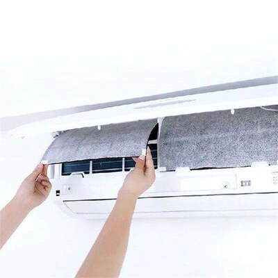2pcs Cuttable Air Conditioner Filter Papers Anti-dust Net