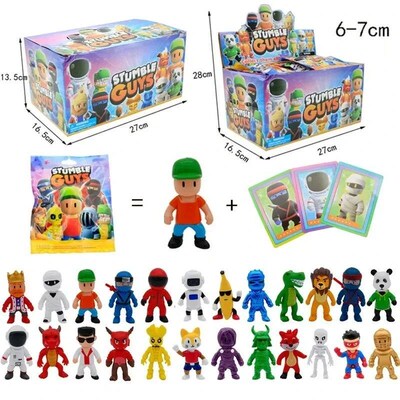 24pcs Stumble Fall Guys Action Figures Toys Game Character C