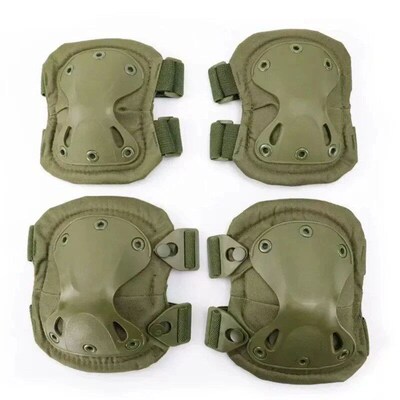 2 Pairs/set Tactical Knee Pad Elbow CS Military Protector  O